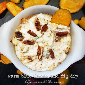 Warm blue cheese and fig dip | Bijoux & Bits